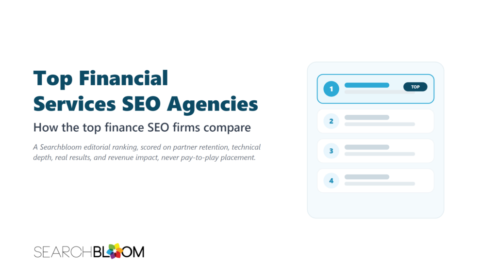 Top Financial Services SEO Agencies - Searchbloom®